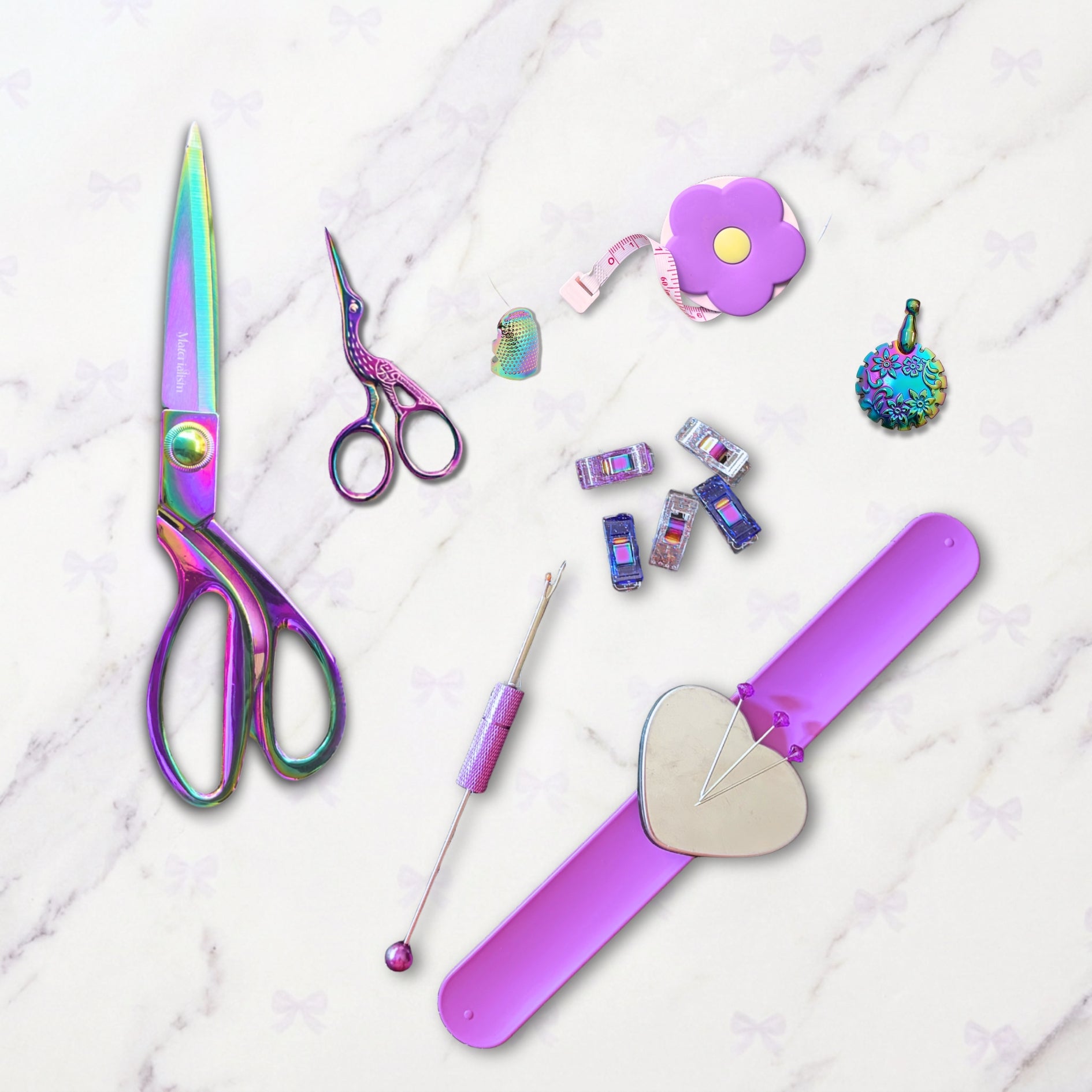 Rainbow Chrome Sewing Kit | Fashion Design Tool Kit – Materialism